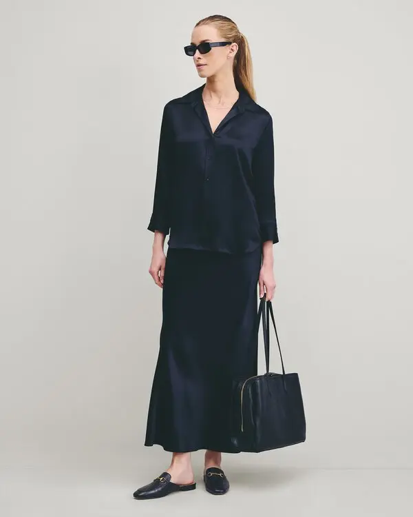 Quince Vivienne Work Tote - Black