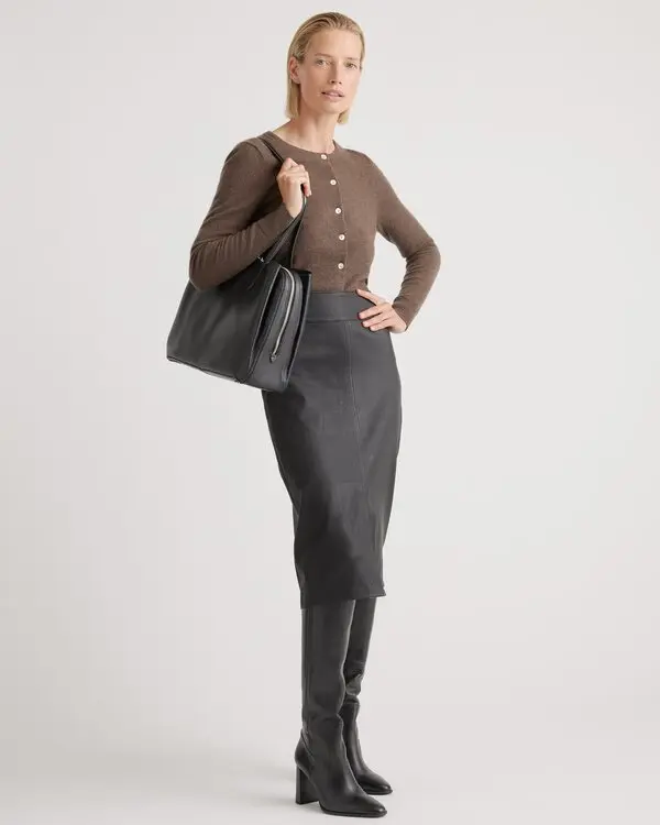 Quince Vivienne Work Tote - Black