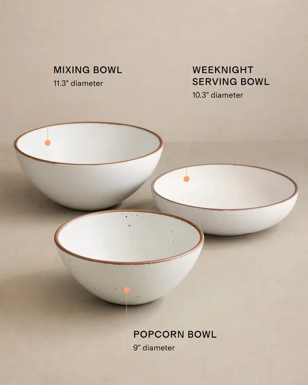 Quince East Fork Popcorn Bowl - Eggshell