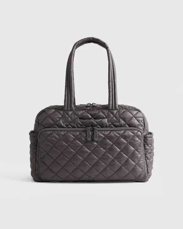 Quince Transit Quilted Duffle Bag - Charcoal