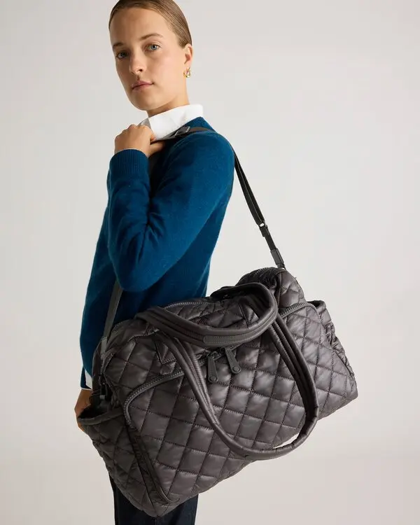 Quince Transit Quilted Duffle Bag - Charcoal