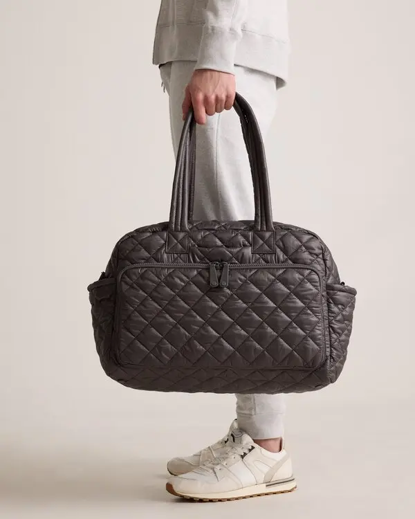 Quince Transit Quilted Duffle Bag - Charcoal