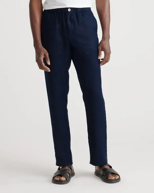 Quince European Linen Pants - Deep Navy