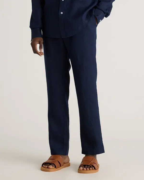 Quince European Linen Pants - Deep Navy