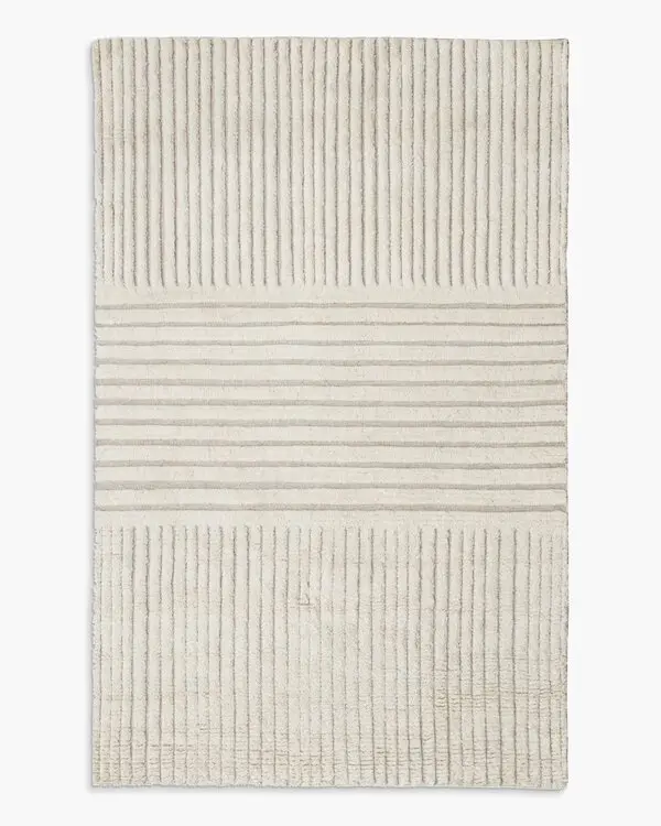 Quince Troy Hand-knotted Wool Rug - Ivory