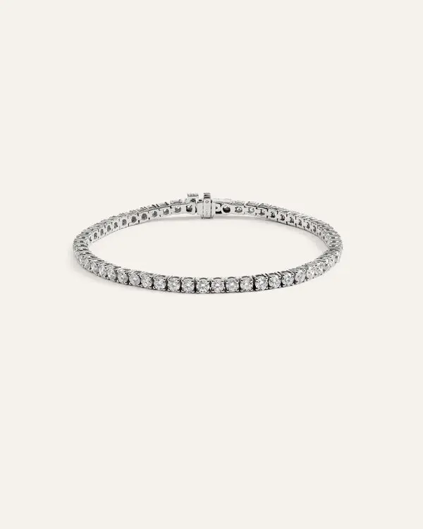 Quince 14k Lab Grown Diamond Tennis Bracelet - White Gold