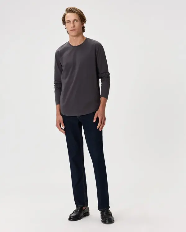Quince Flex Curve Long Sleeve T-shirt - Dark Coal