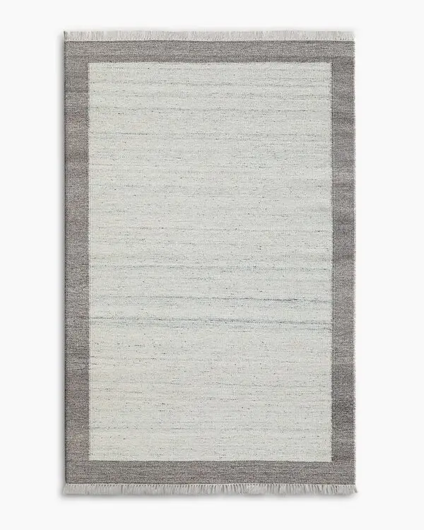 Quince Sahara Flatweave Wool Rug - Charcoal