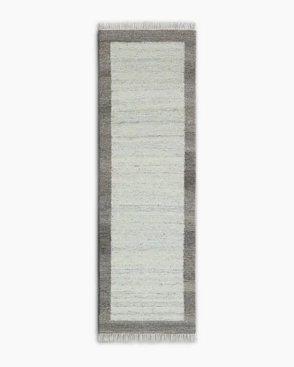 Quince Sahara Flatweave Wool Rug - Charcoal