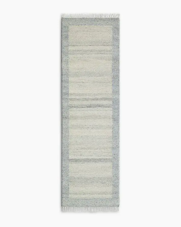 Quince Sahara Flatweave Wool Rug - Light Blue