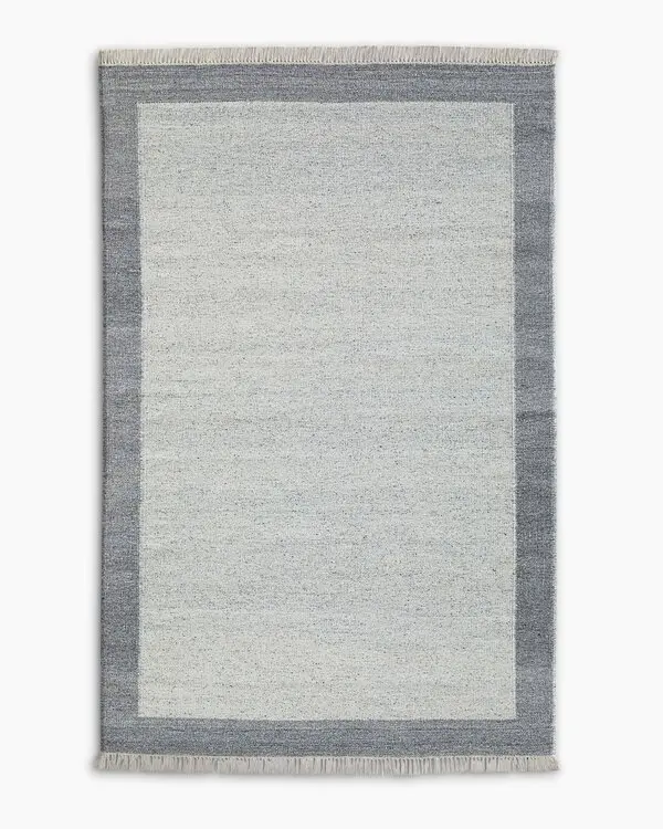 Quince Sahara Flatweave Wool Rug - Navy
