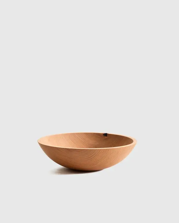 Quince Handcrafted Wooden Serving Bowl, 12 - Beech Wood