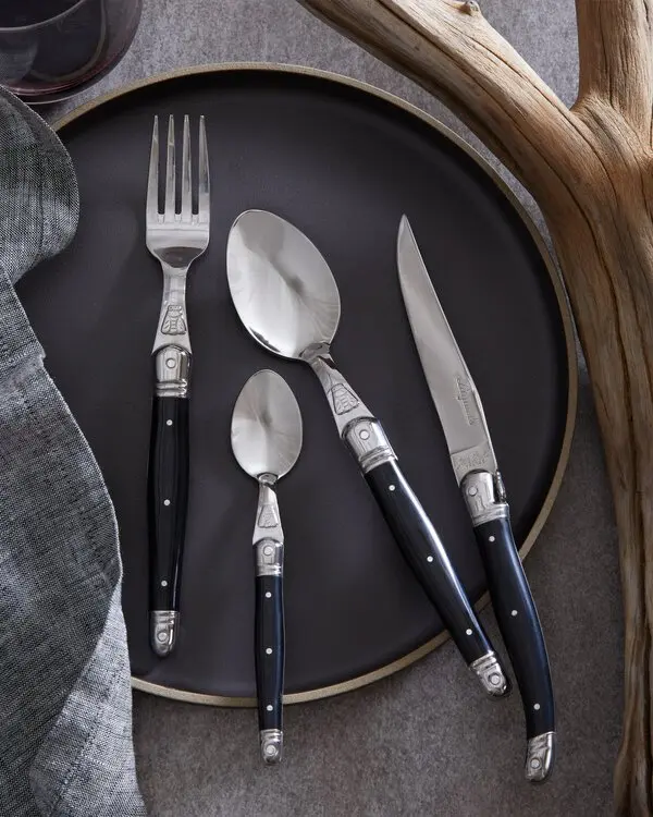 Quince Jean Dubost Laguiole 24 Piece Flatware Set