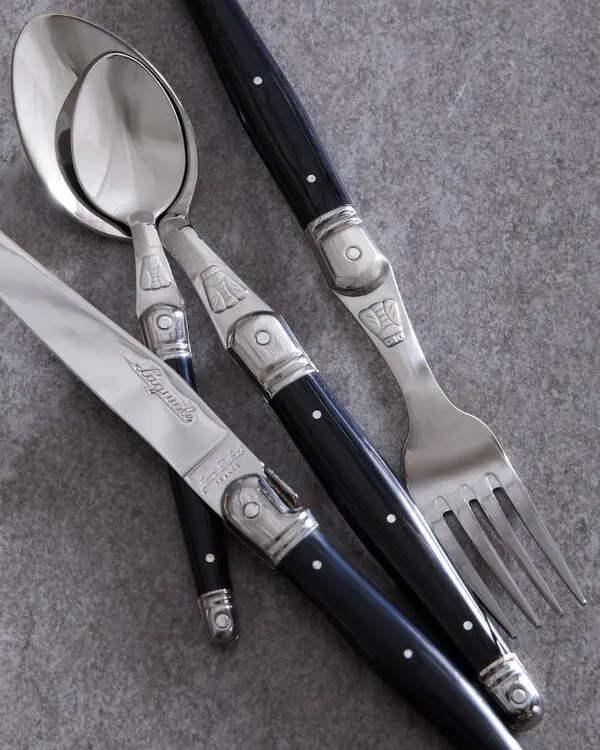 Quince Jean Dubost Laguiole 24 Piece Flatware Set
