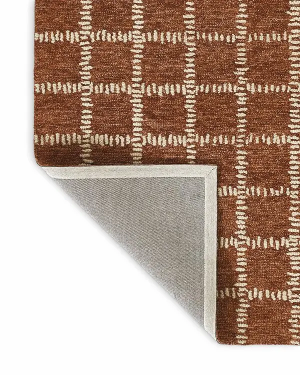Quince Hollis Hand-tufted Wool Rug - Rust