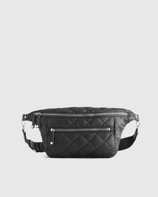Quince Transit Quilted Sling Bag - Black