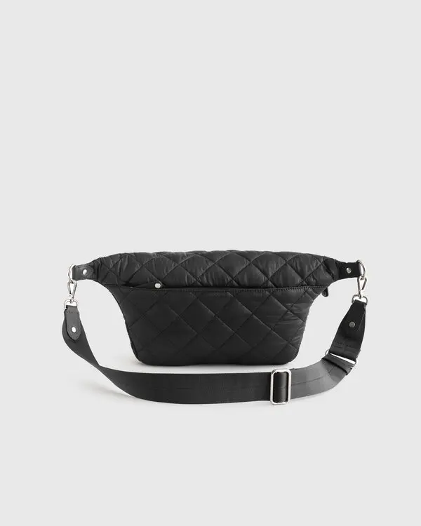 Quince Transit Quilted Sling Bag - Black