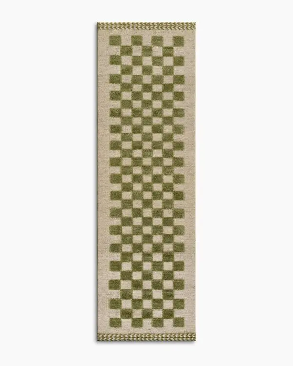 Quince Romy Handwoven Wool Rug - Green