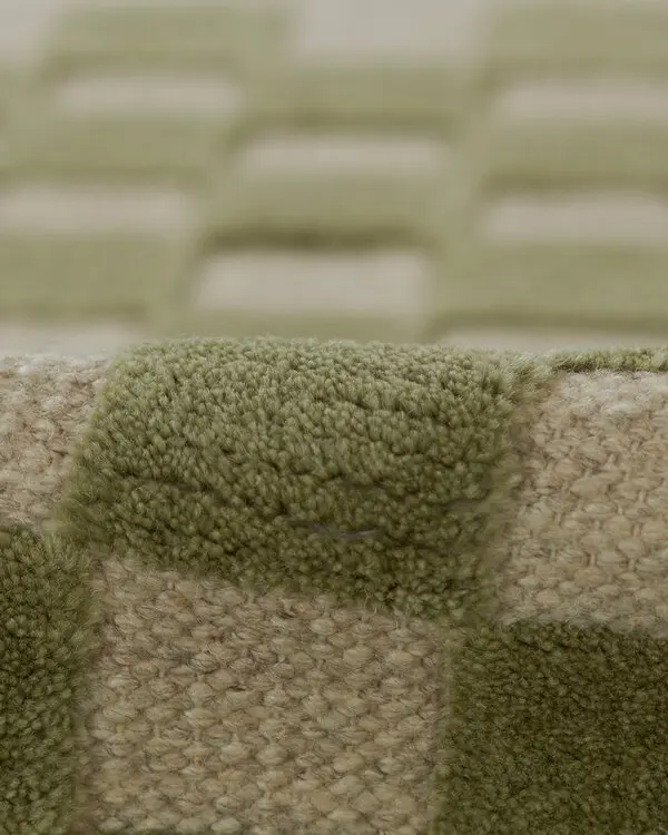 Quince Romy Handwoven Wool Rug - Green