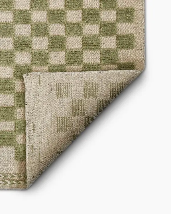 Quince Romy Handwoven Wool Rug - Green