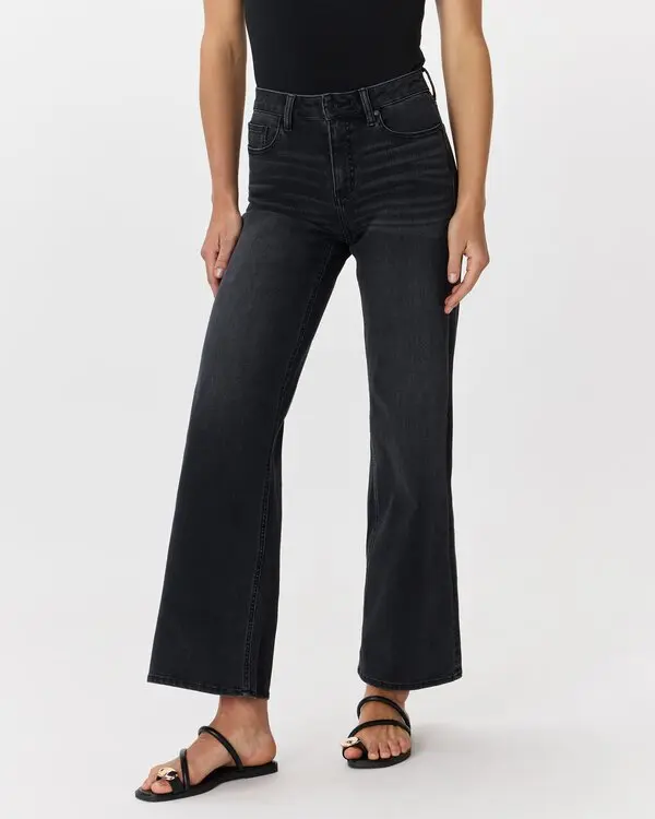 Quince Bella Stretch Wide Leg Jeans - Faded Black