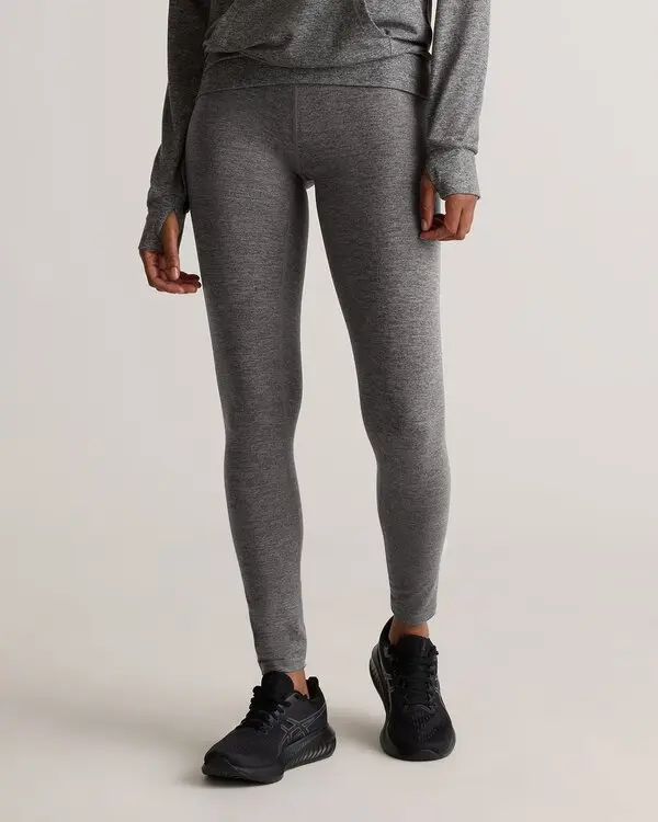 Quince Ultra-soft Performance Leggings - Heather Grey