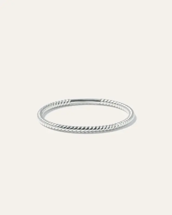 Quince 14k Gold Twist Ring - White Gold