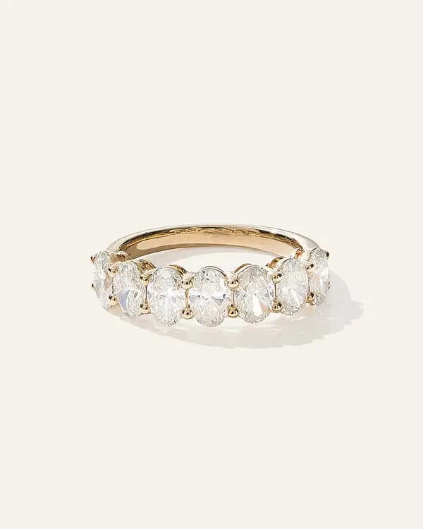 Quince Lab Grown Diamond Seven Stone Band Ring - Yellow Gold