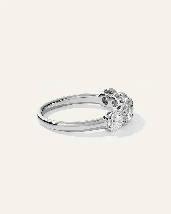 Quince Lab Grown Diamond Five Stone Band Ring - Platinum