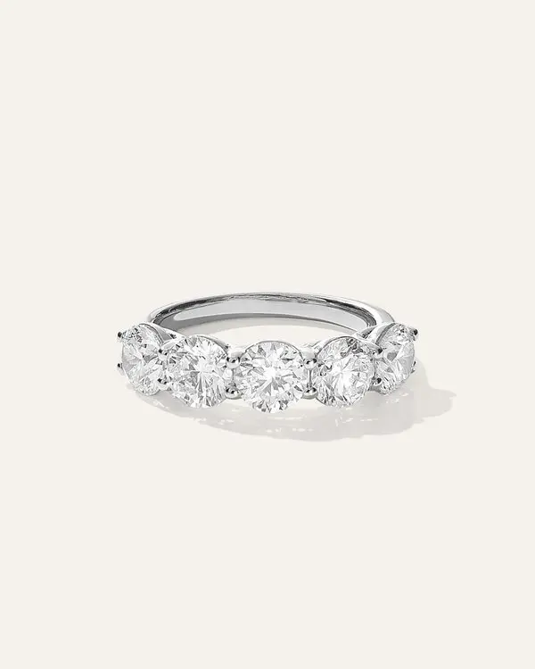 Quince Lab Grown Diamond Five Stone Band Ring - Platinum