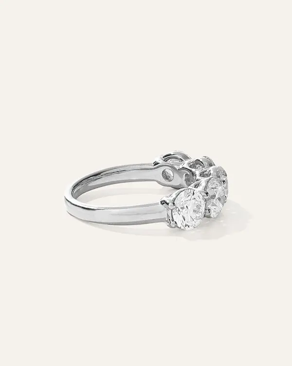 Quince Lab Grown Diamond Five Stone Band Ring - Platinum