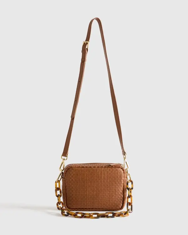 Quince Resin Shoulder Strap - Ginger Tortoise