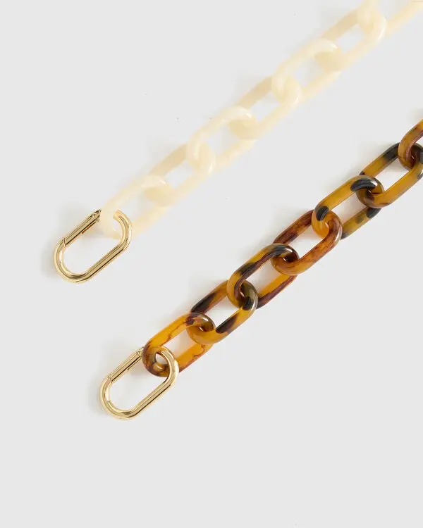 Quince Resin Shoulder Strap - Ginger Tortoise