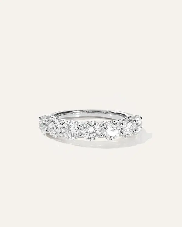 Quince Lab Grown Diamond Seven Stone Band Ring - White Gold