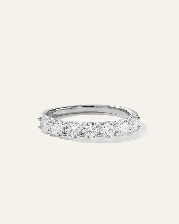 Quince Seven Stone Band Ring - White Gold