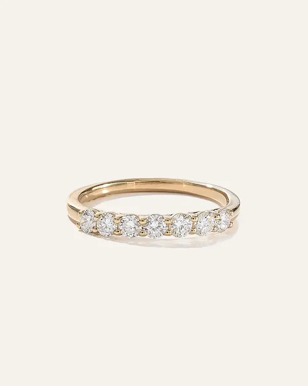 Quince Lab Grown Diamond Seven Stone Band Ring - Yellow Gold