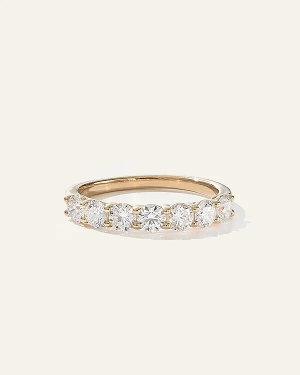 Quince Seven Stone Band Ring - Yellow Gold