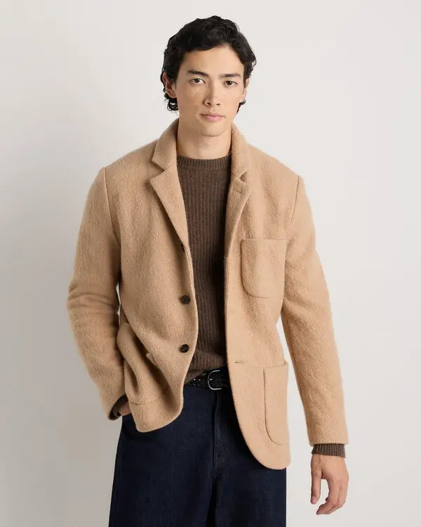 Quince Boiled Wool Cashmere Blazer