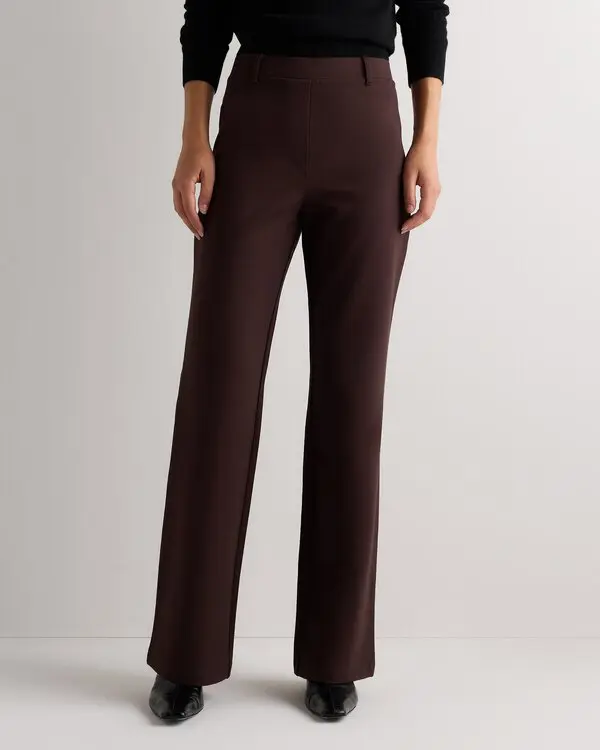 Quince Ultra-stretch Ponte Bootcut Pants - Espresso