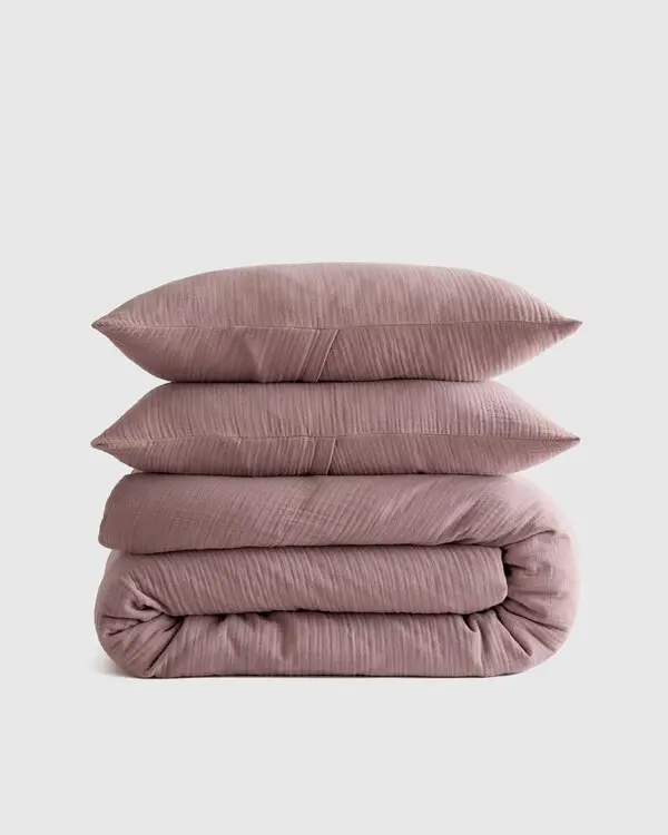 Quince Gauze Duvet Cover Set - Fig