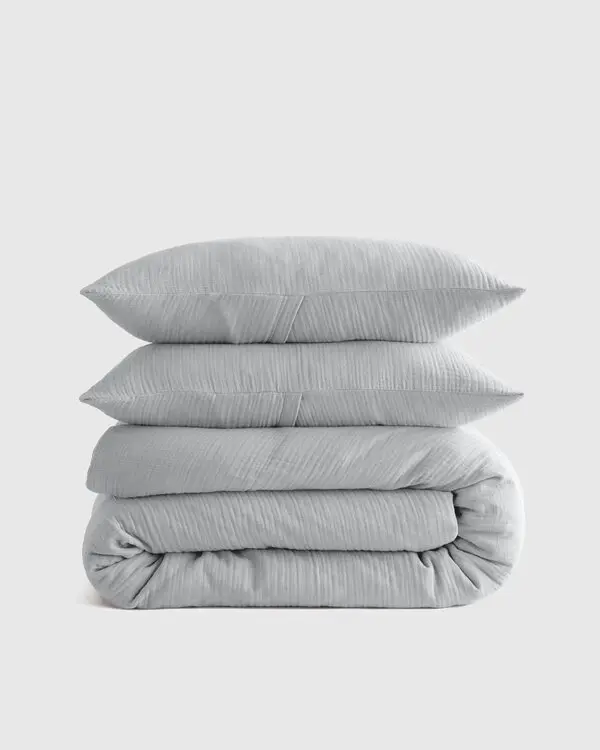 Quince Gauze Duvet Cover Set - Mist