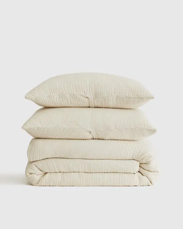 Quince Gauze Duvet Cover Set - Undyed