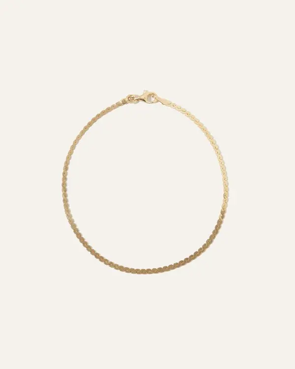Quince 14k Gold Serpentine Chain Bracelet - Yellow Gold