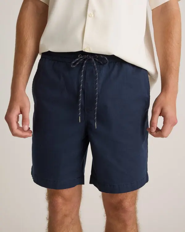 Quince Cotton Chino Drawstring Shorts - Admiral