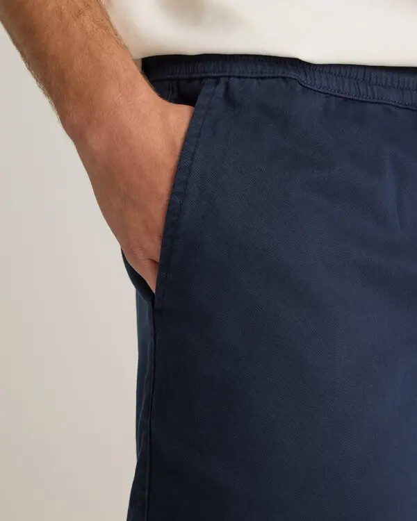 Quince Cotton Chino Drawstring Shorts - Admiral
