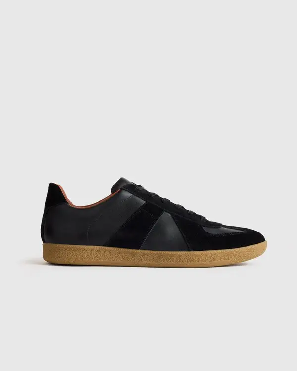 Quince Italian Leather & Suede Trainer