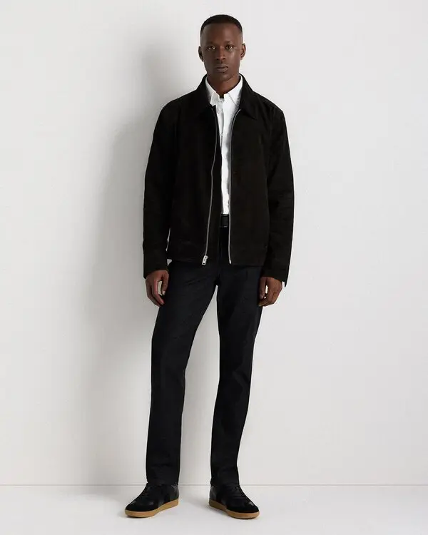 Quince Italian Leather & Suede Trainer