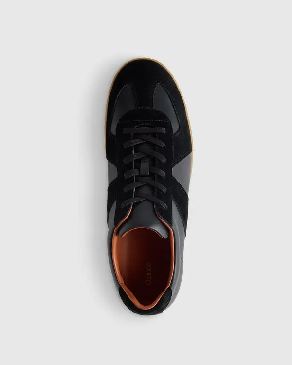 Quince Italian Leather & Suede Trainer