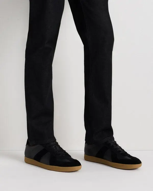 Quince Italian Leather & Suede Trainer