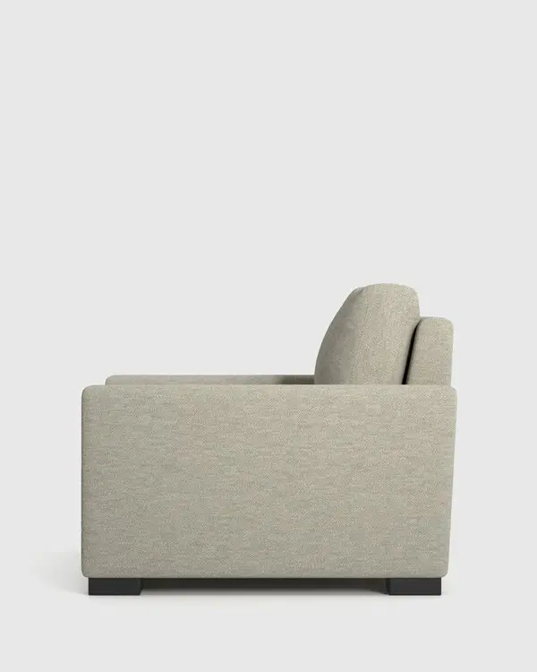Quince Stillman Accent Chair In Performance Basketweave - Fog